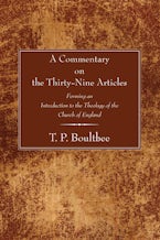 A Commentary on the Thirty-Nine Articles- Wipf and Stock Publishers